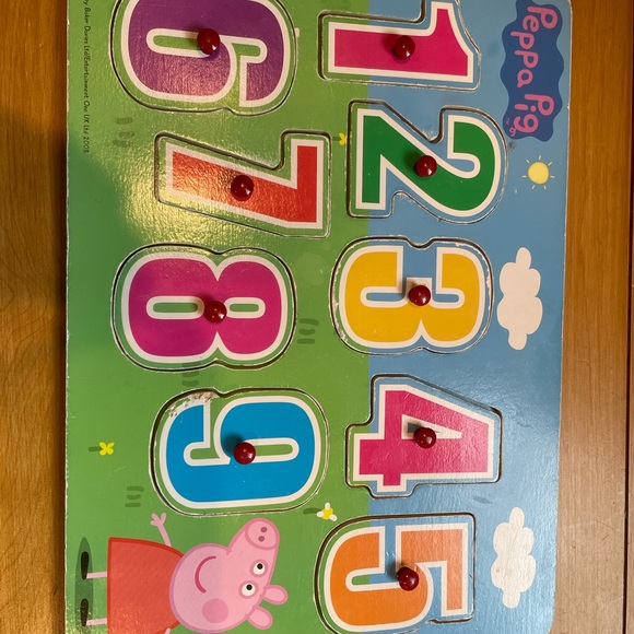Peppa Pig | Toys | Peppa Pig Colorful Number Puzzle For Kids | Poshmark